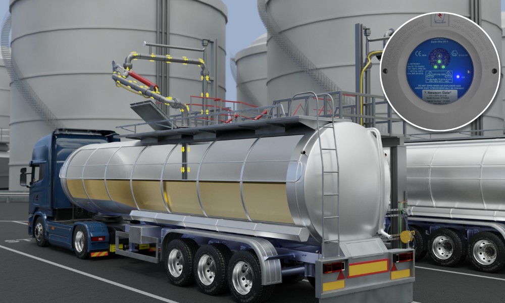 Static grounding of tanker trucks